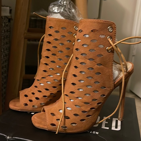 Missguided | Shoes | Misguided Laser Cut Heels | Poshmark